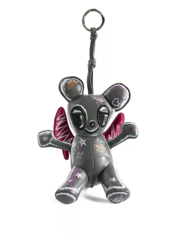 Zadig&Voltaire Sassy Mouse Keyring - Grey