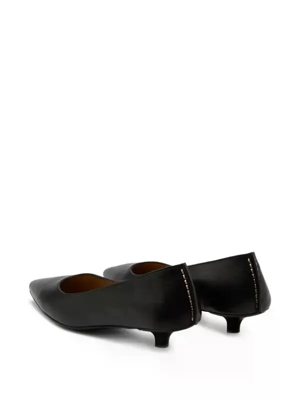 Marsèll Pointed-toe Kitten Heel Pumps - Black