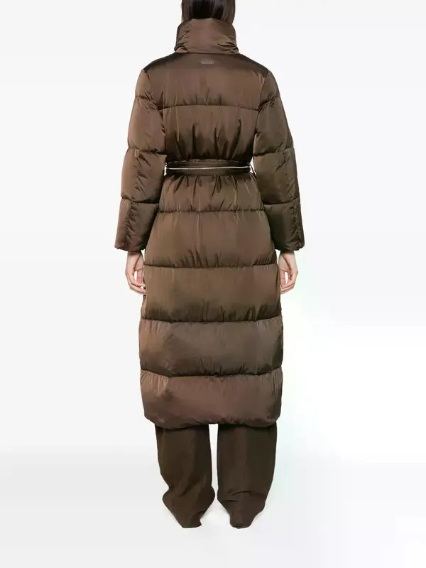 Peserico Monili-chain Belted Puffer Jacket