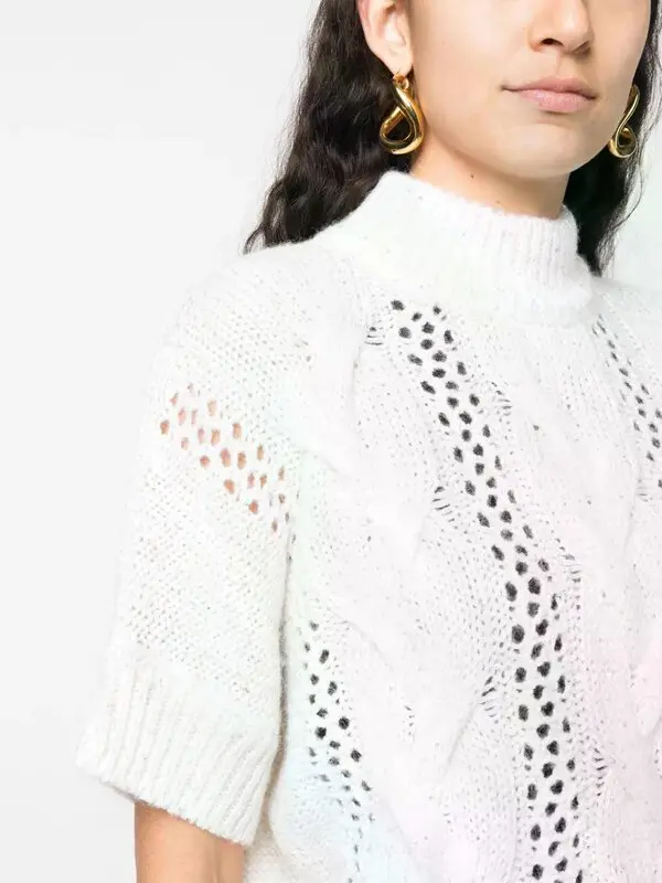 Peserico Open-knit Short-sleeve Jumper