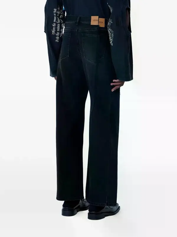 Vetements Five-pocket Distressed Jeans