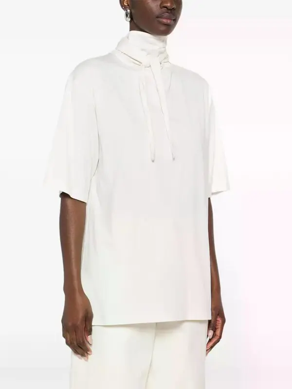 LEMAIRE Roll-neck Short-sleeve T-shirt - Neutrals