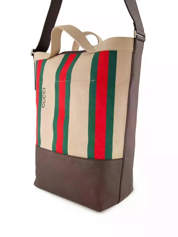 Gucci Web-stripe Tote Bag