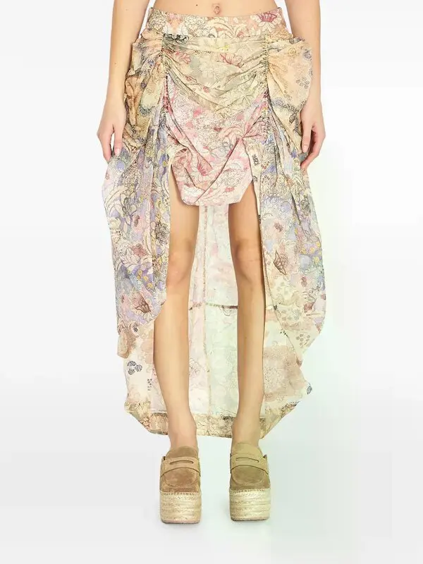 Zimmermann Floral Asymmetric Skirt