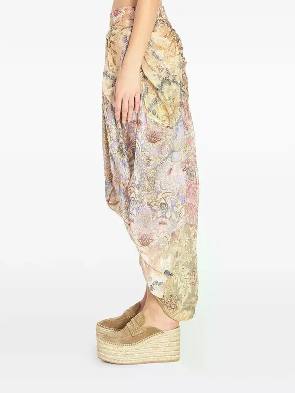 Zimmermann Floral Asymmetric Skirt