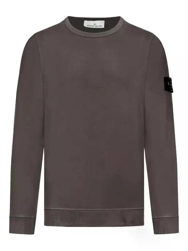 Stone Island Compass Logo Long-sleeve Sweatshirt - Grey
