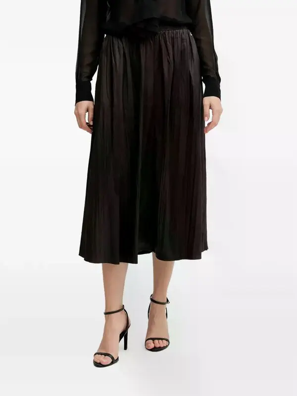 PEDRO DEL HIERRO Pleated A-line Midi Skirt