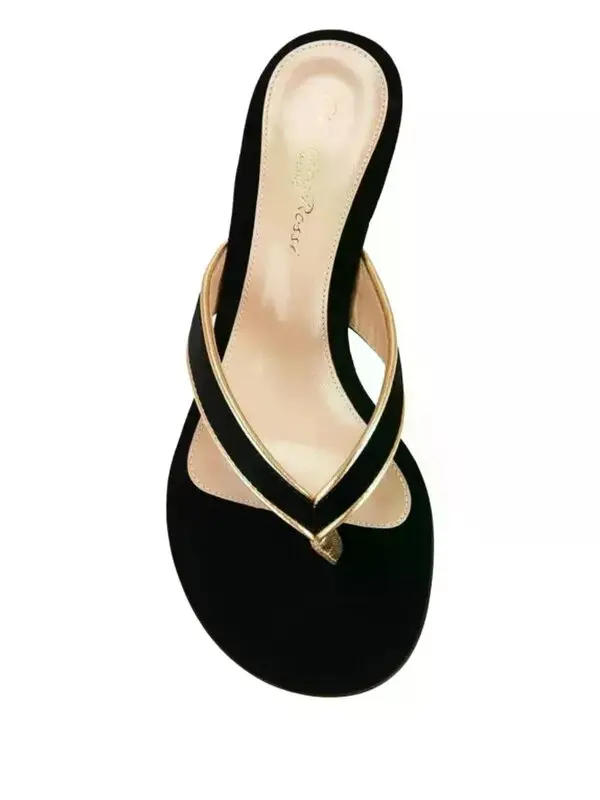 GIANVITO ROSSI Thong Stiletto Mules