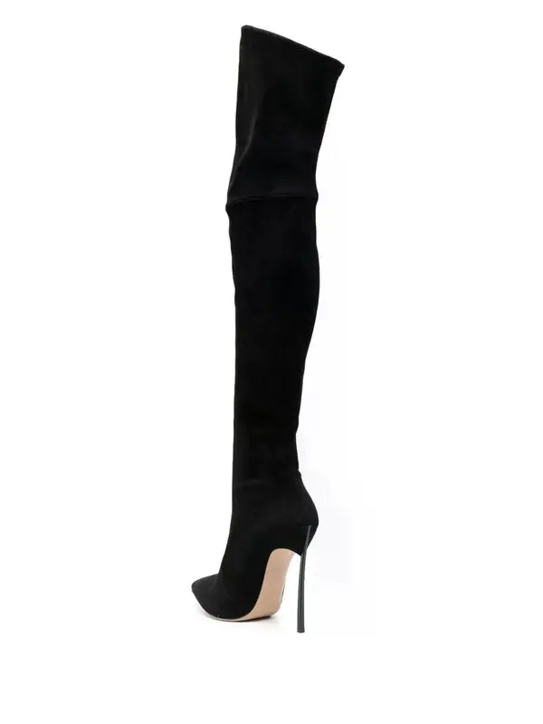 Casadei Blade 115mm Over-the-knee Suede Boots