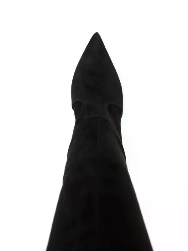 Casadei Blade 115mm Over-the-knee Suede Boots
