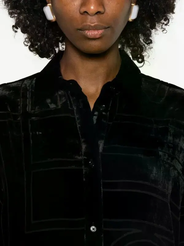 TOTEME Velvet Shirt - Black
