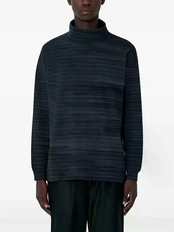 Comme Des Garçons Striped Turtleneck Sweatshirt
