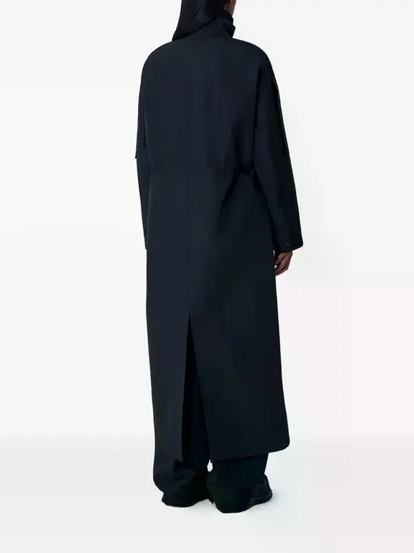 MONCLER X EDWARD ENNINFUL Logo-patch Buttoned Raincoat