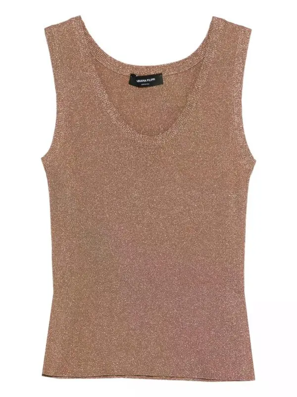 Fabiana Filippi Shimmer Sleeveless Top