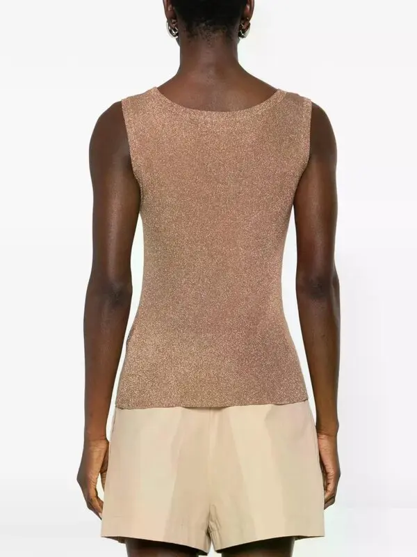 Fabiana Filippi Shimmer Sleeveless Top