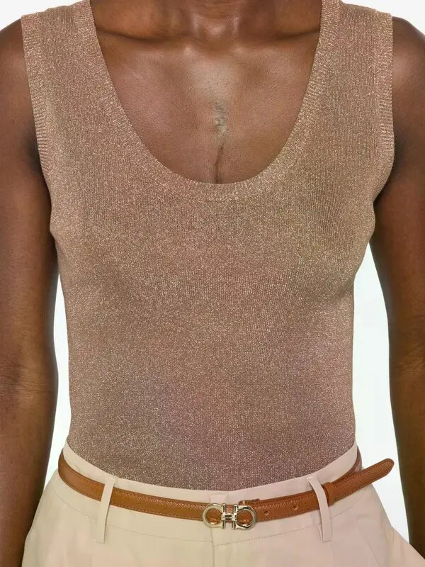 Fabiana Filippi Shimmer Sleeveless Top