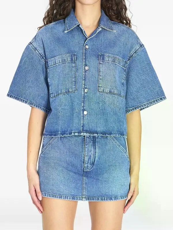Alexander Wang Patch-pocket Denim Shirt