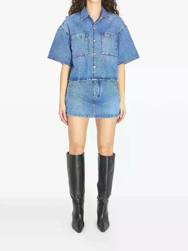 Alexander Wang Patch-pocket Denim Shirt