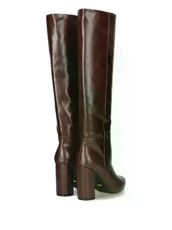 MEXX Knee-high Boots With Block Heel - Brown