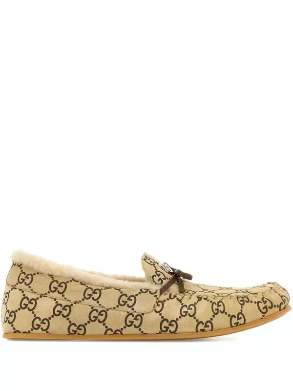 Gucci Bow-detail Leather Loafers