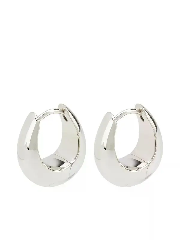 Tom Wood Ice Hoop Earrings - Silver