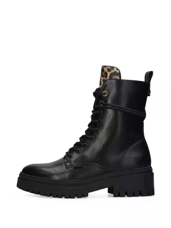 MEXX Leopard Panel Lace-up Boots
