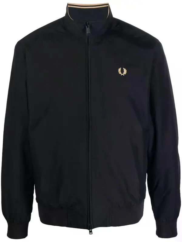 Fred Perry Logo-embroidered Zip-up Jacket
