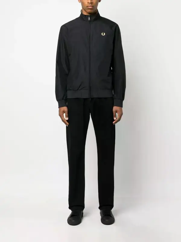 Fred Perry Logo-embroidered Zip-up Jacket