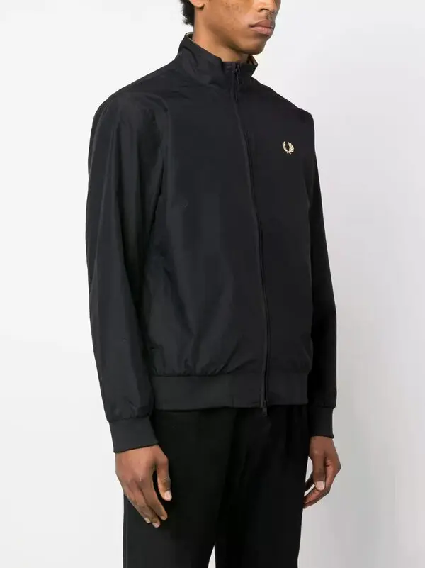 Fred Perry Logo-embroidered Zip-up Jacket