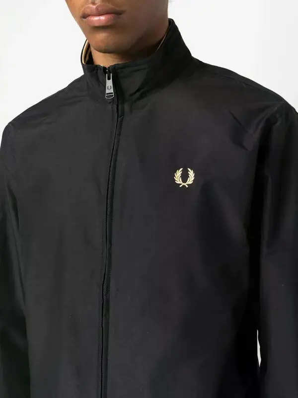 Fred Perry Logo-embroidered Zip-up Jacket