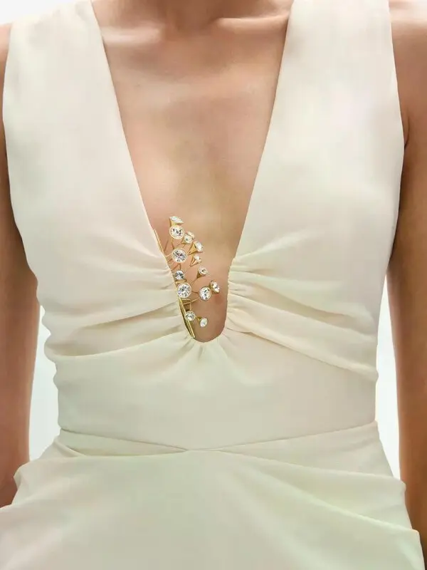 Rachel Gilbert Martina Embellished Midi Dress