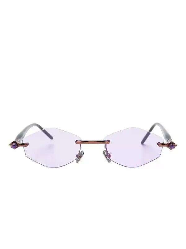 KUBORAUM Geometric-frame Sunglasses - Black