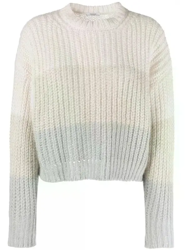 Peserico Colour-block Alpaca-blend Jumper