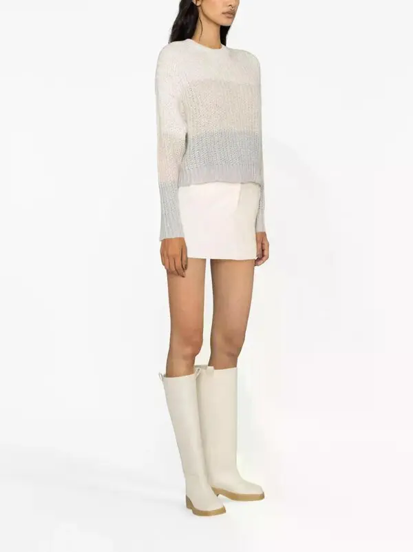 Peserico Colour-block Alpaca-blend Jumper