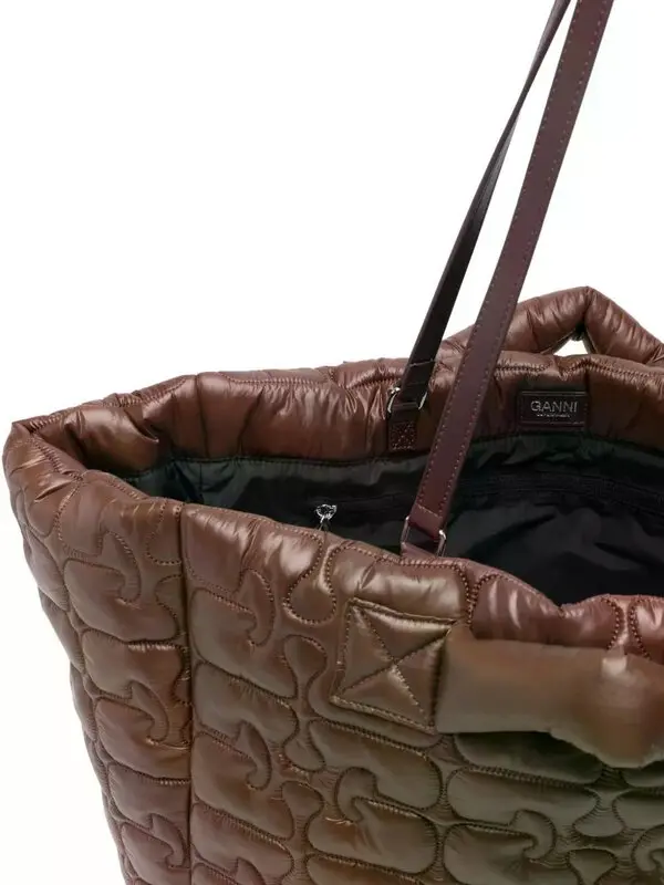 GANNI Quilted Re-tech Xxl Tote Bag