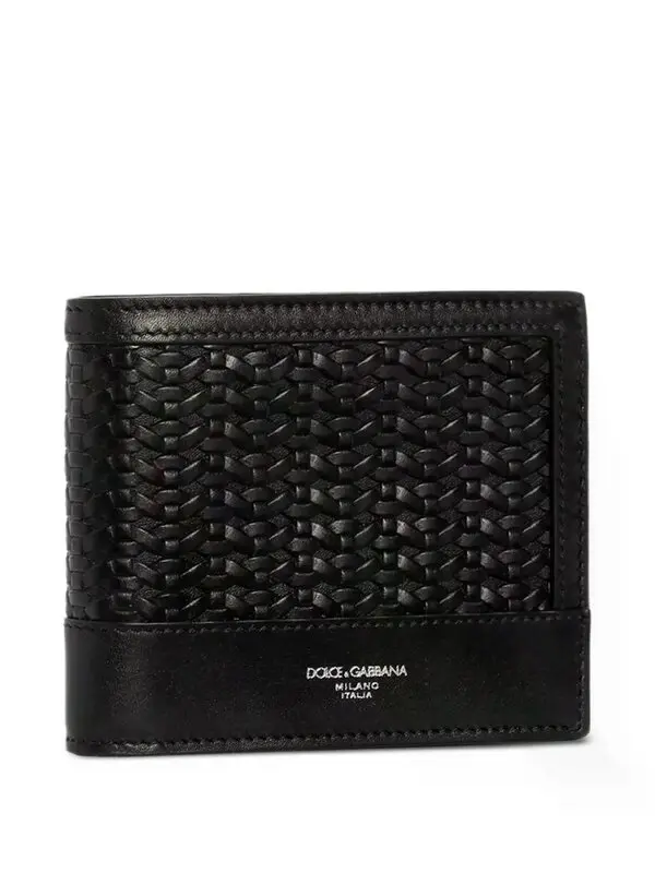 Dolce & Gabbana Woven Plongé Calfskin Wallet