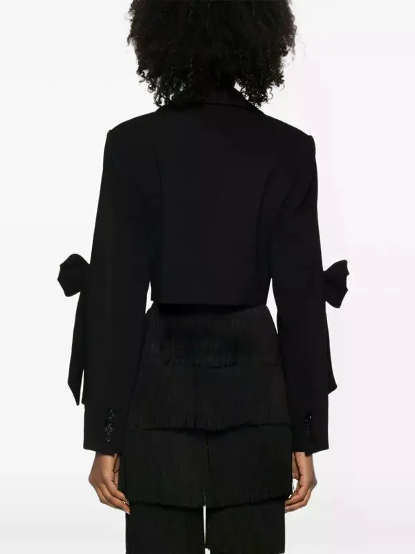 GANNI Double-breasted Cropped Jacket