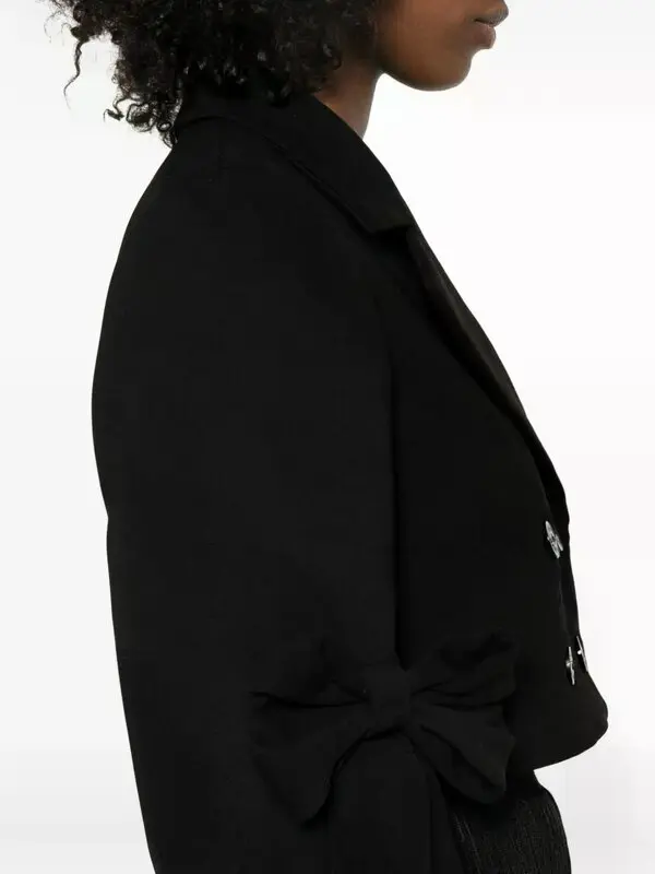 GANNI Double-breasted Cropped Jacket