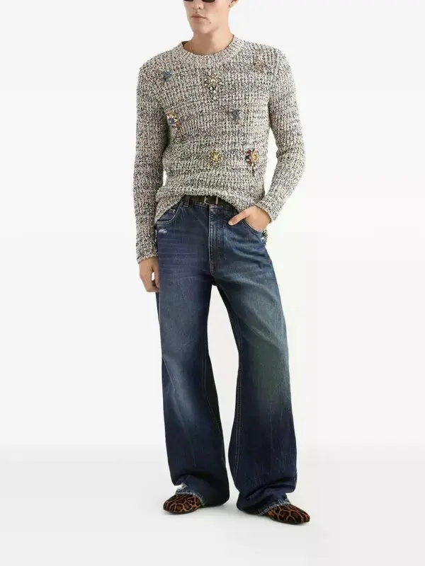 Dolce & Gabbana English Rib Knit Pullover