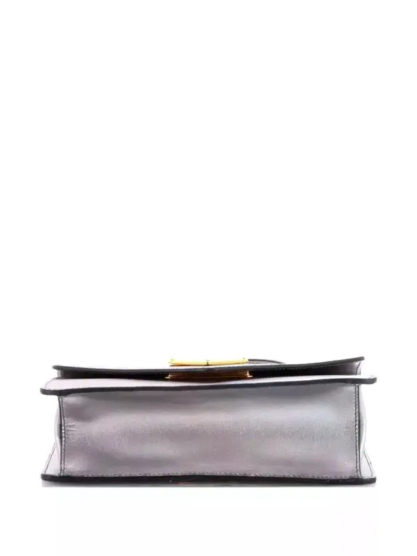 Prada Envelope Flap Chain Shoulder Bag Saffiano Leather Small Crossbody
