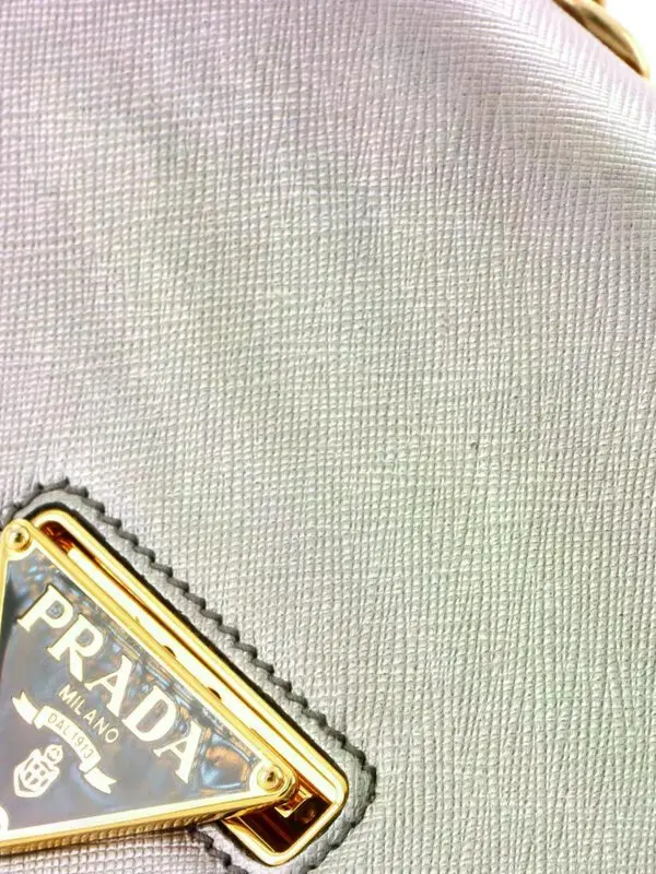 Prada Envelope Flap Chain Shoulder Bag Saffiano Leather Small Crossbody