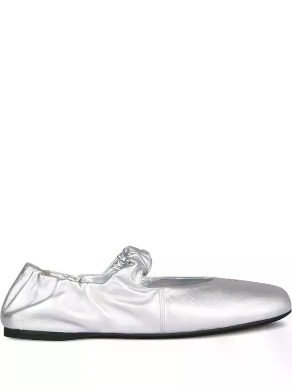 Miu Miu Ruched Nappa Ballet Flats