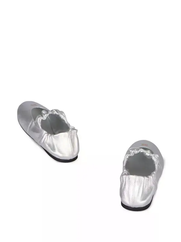 Miu Miu Ruched Nappa Ballet Flats
