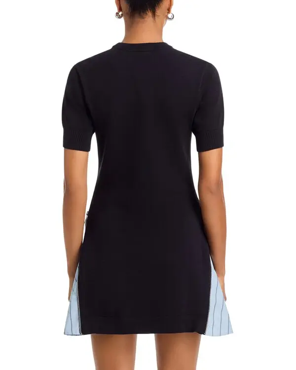 3.1 Phillip Lim Short Sleeve Combo Mini Dress