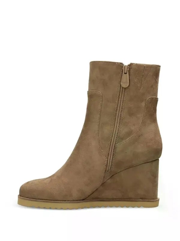 MEXX Wedge Zip Boots - Brown
