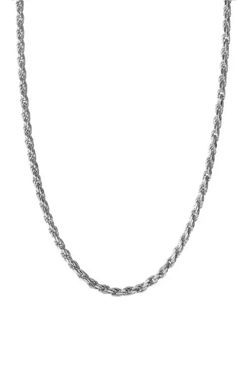 Miansai Rope Chain Necklace - Sterling Silver/polished