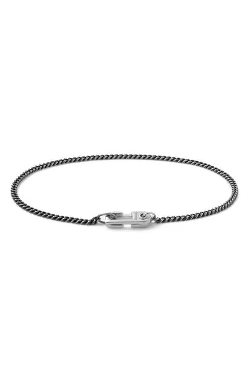 Miansai Mini Annex Bracelet - Ruthenium Brushed Black