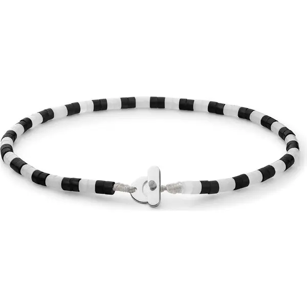 Miansai Kai Onyx & Moonstone Bracelet - Sterling Silver/onyx