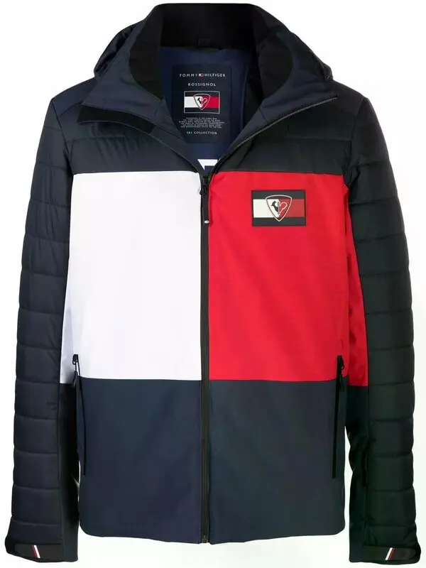 Rossignol Logo Colour-block Jacket - Blue
