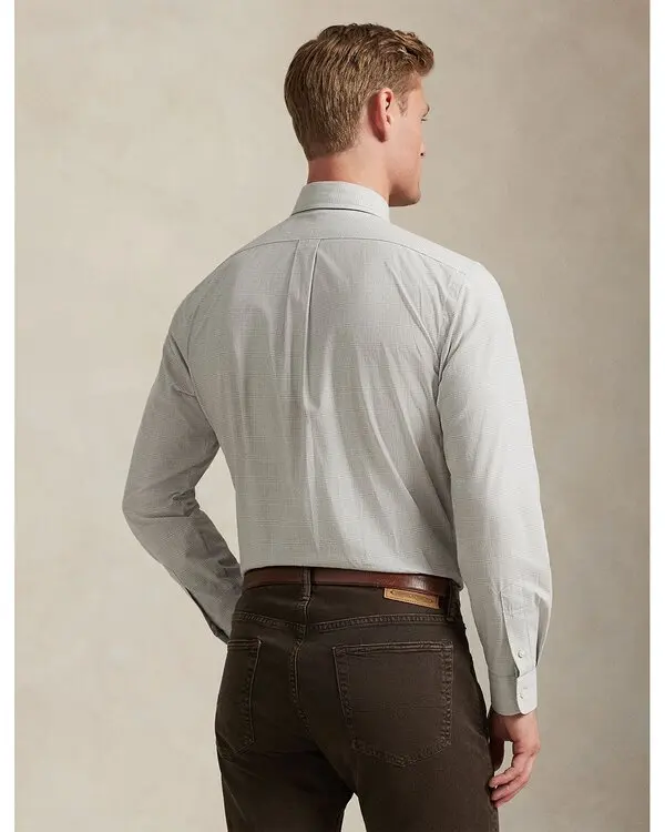Polo Ralph Lauren Classic Fit Checked Poplin Shirt - Grey/white